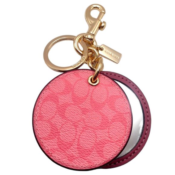 Coach | Bags | Coach Womens Mirror Bag Charm Keychain Fob Signature ...